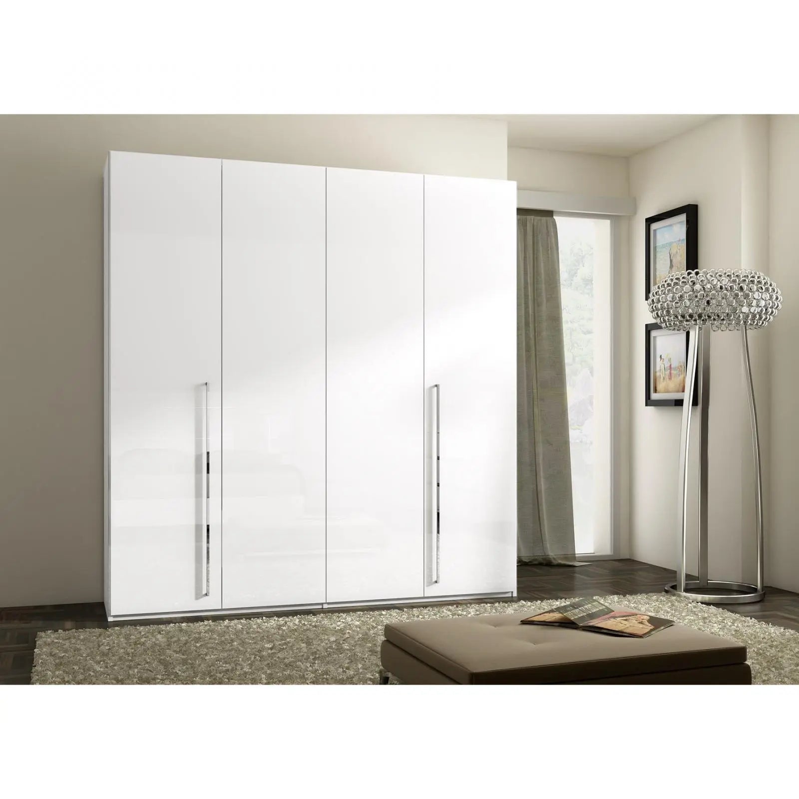 Dream 4 door Wardrope | White - My Store – AllaModa Furniture