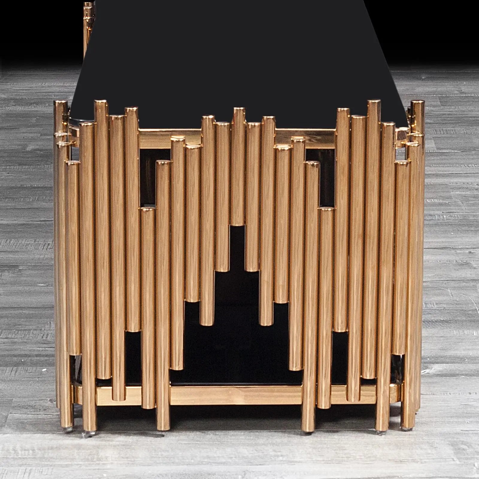 Fortney 80 Media Console Mercer41 Color Rose Gold