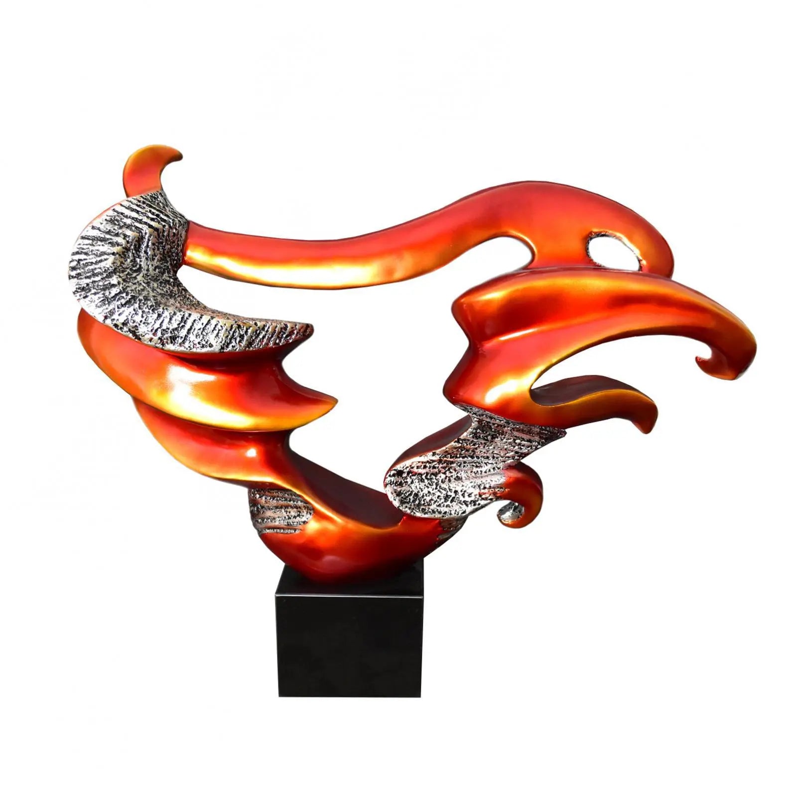 Solar Flare Sculpture | Metallic Orange - My Store